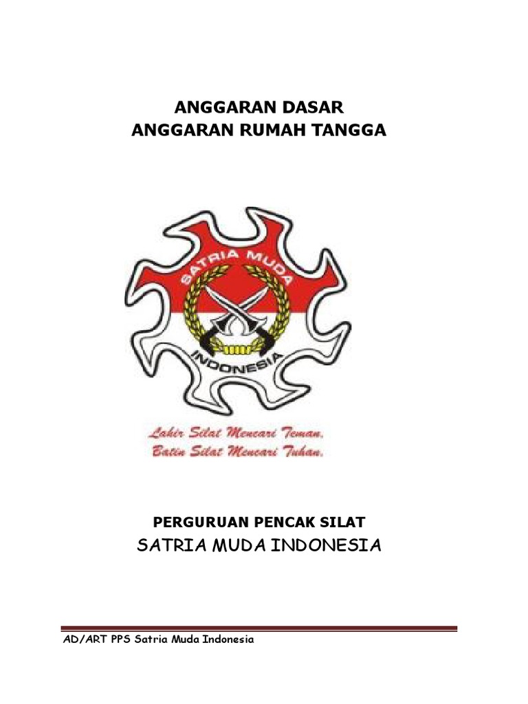 AD/ART Perguruan Satria Muda Indonesia | PDF | Olahraga & Rekreasi ...