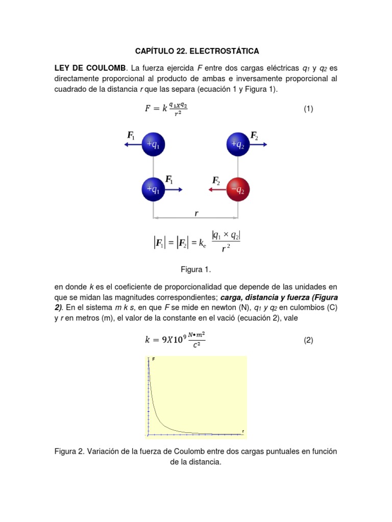 Fundamentos de la Electrostática | PDF | Condensador | Carga eléctrica