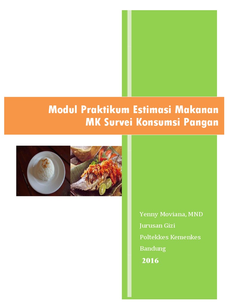 Modul SKP Estimasi Makanan REVISI PDF | PDF