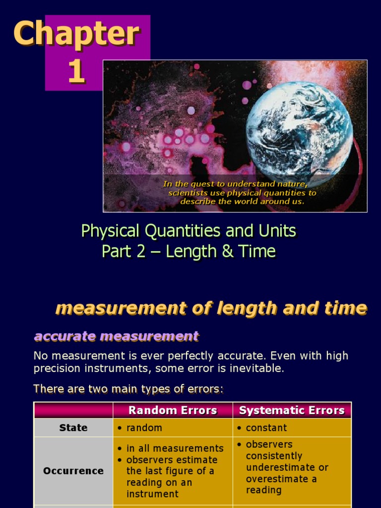 Chp1 - Measurements of Length and Time | PDF | Clock | Physics