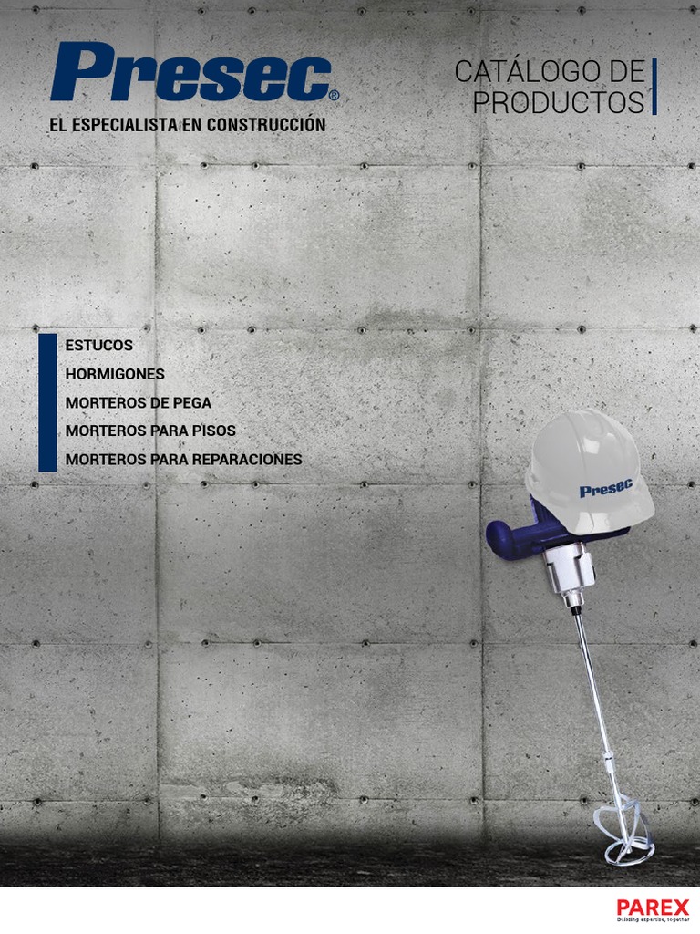 Catalogo Presec 2018 | PDF | Chile | Hormigón