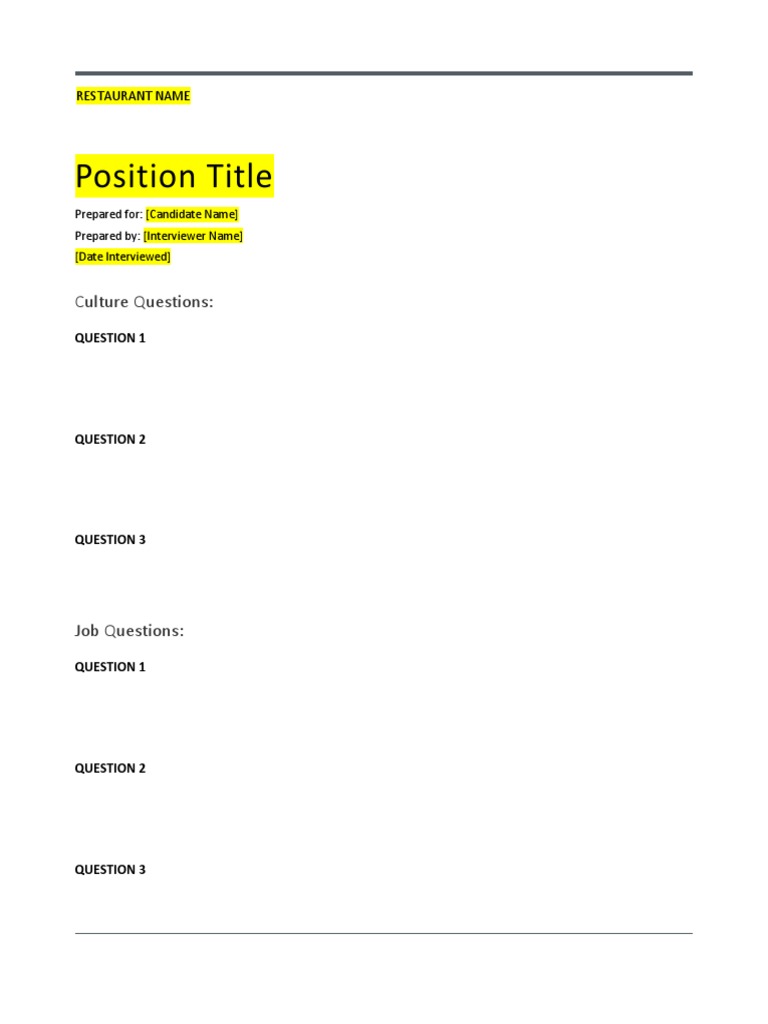 Interview Evaluation Form | PDF | Career & Growth