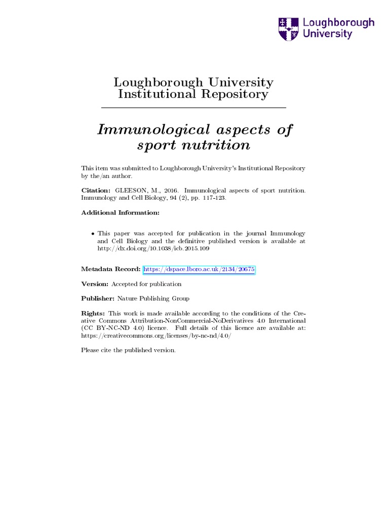 Icb Accepted Ms Gleeson 04-12-2015 | PDF | Vitamin D | Probiotic