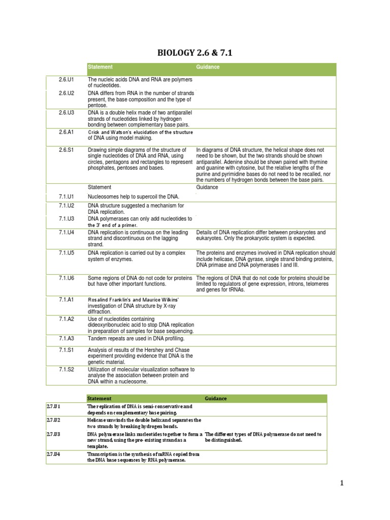 Biology IB SL | PDF | Dna Replication | Dna