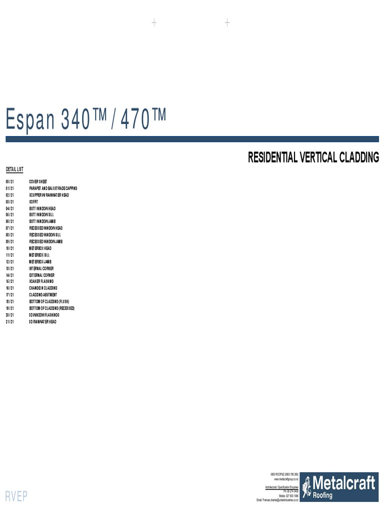 Espan 340 Vertical Wall Detail | PDF | Wall | Window