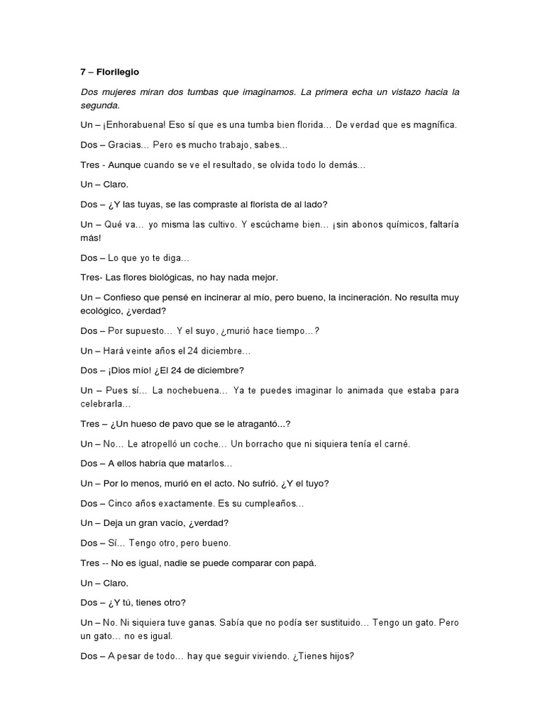 Fragmento de Obra Teatral | PDF