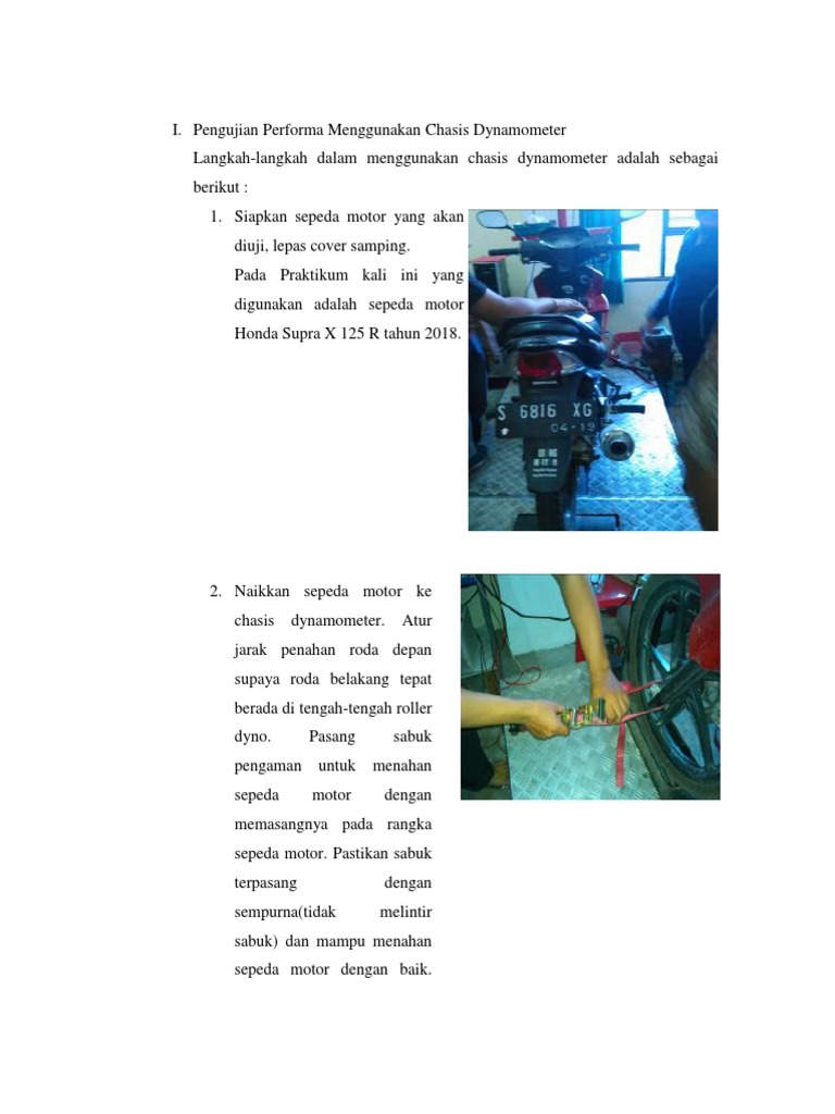 Pengujian Performa Menggunakan Chasis Dynamometer | PDF