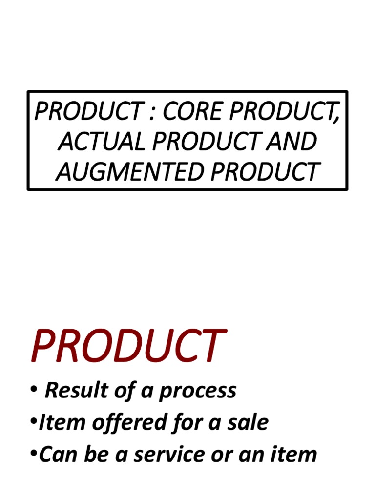 Three Levels of a Product Explained | PDF