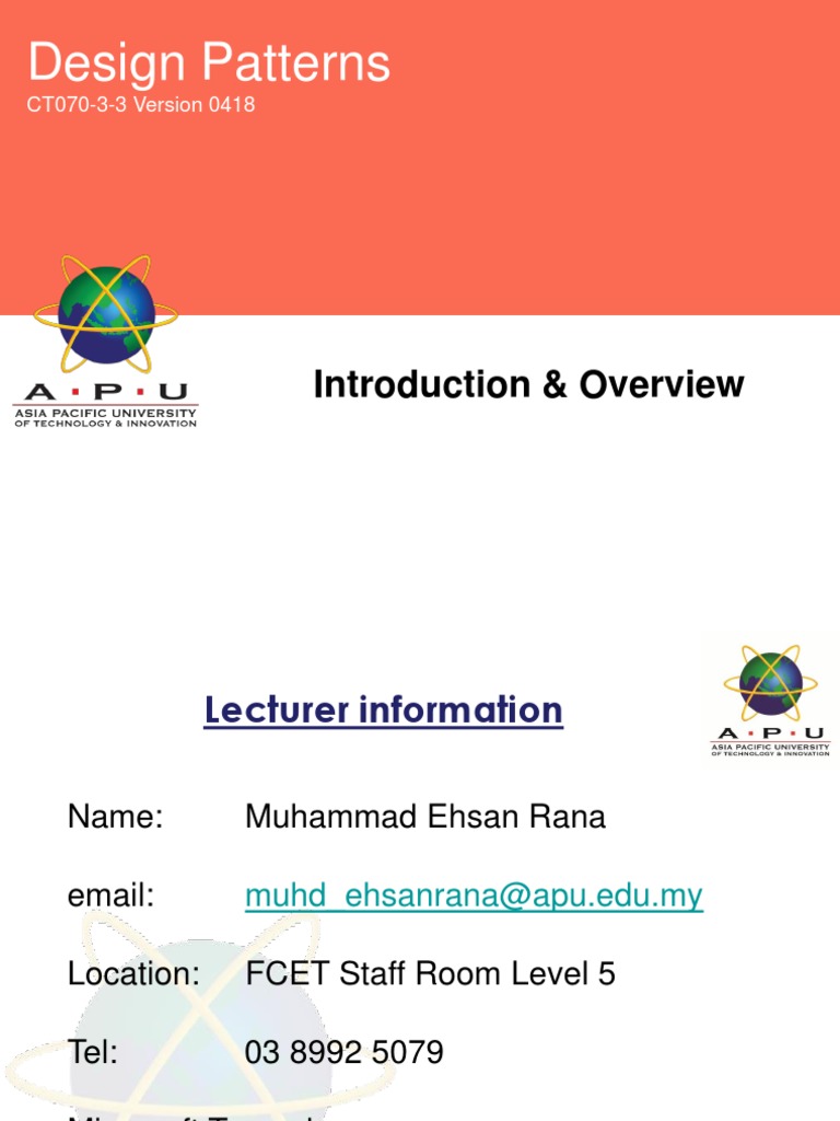 An Introduction to Design Patterns: Course Overview and Learning ...