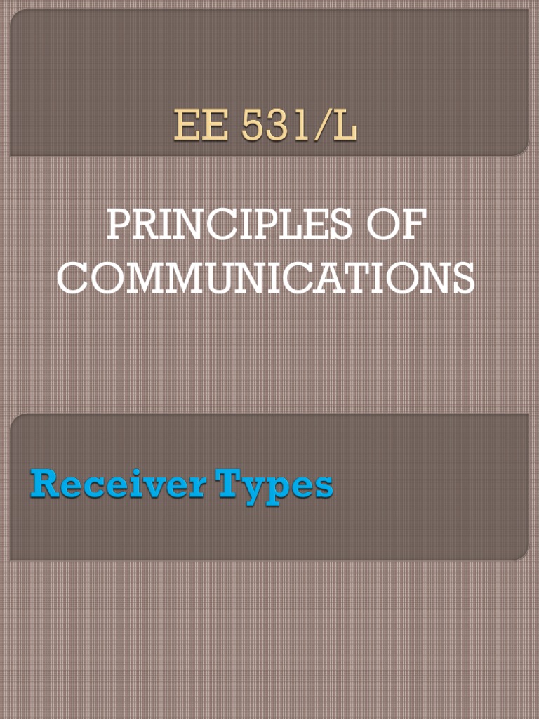 AM Receiver Principles and Diagrams | PDF | Detector (Radio) | Amplifier