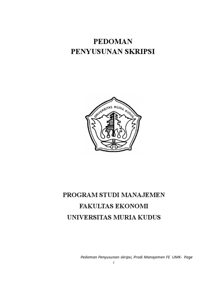 Pedoman Penulisan Skripsi Feb | PDF