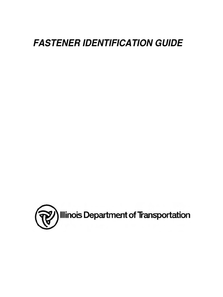 Fastener Identification Guide - For Bolts and Studs | PDF | Screw ...