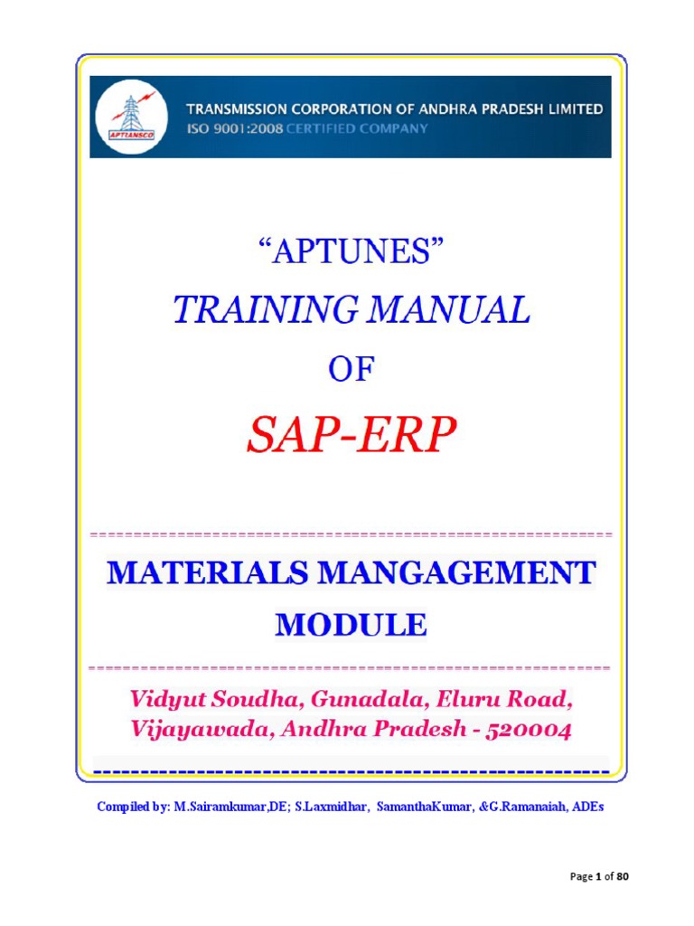 Introduction To SAP ERP MM Module | PDF | Invoice | Procurement