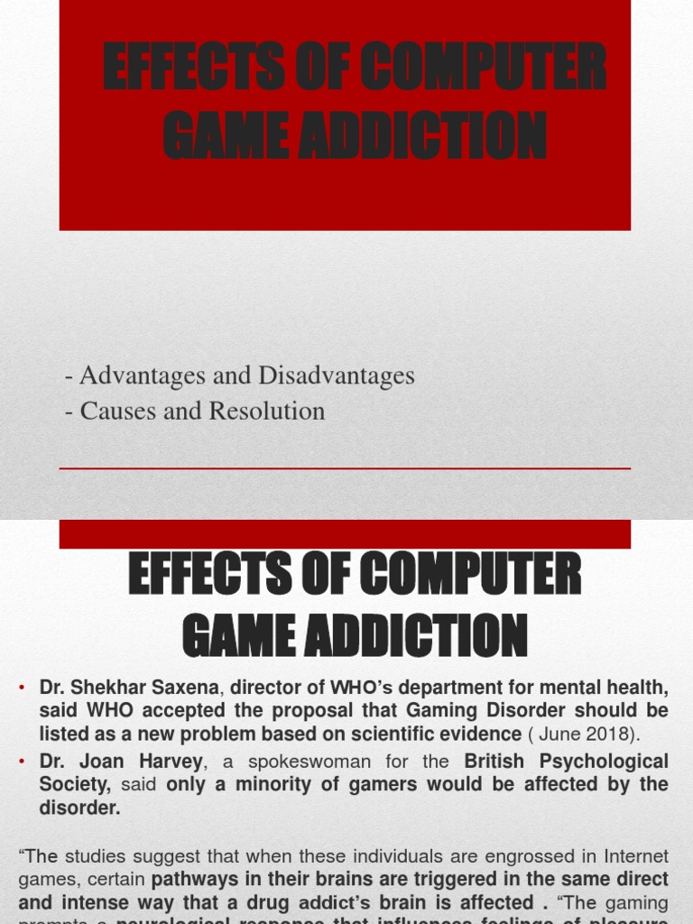 Effects of Computer Game Addiction | PDF | Mental Disorder ...