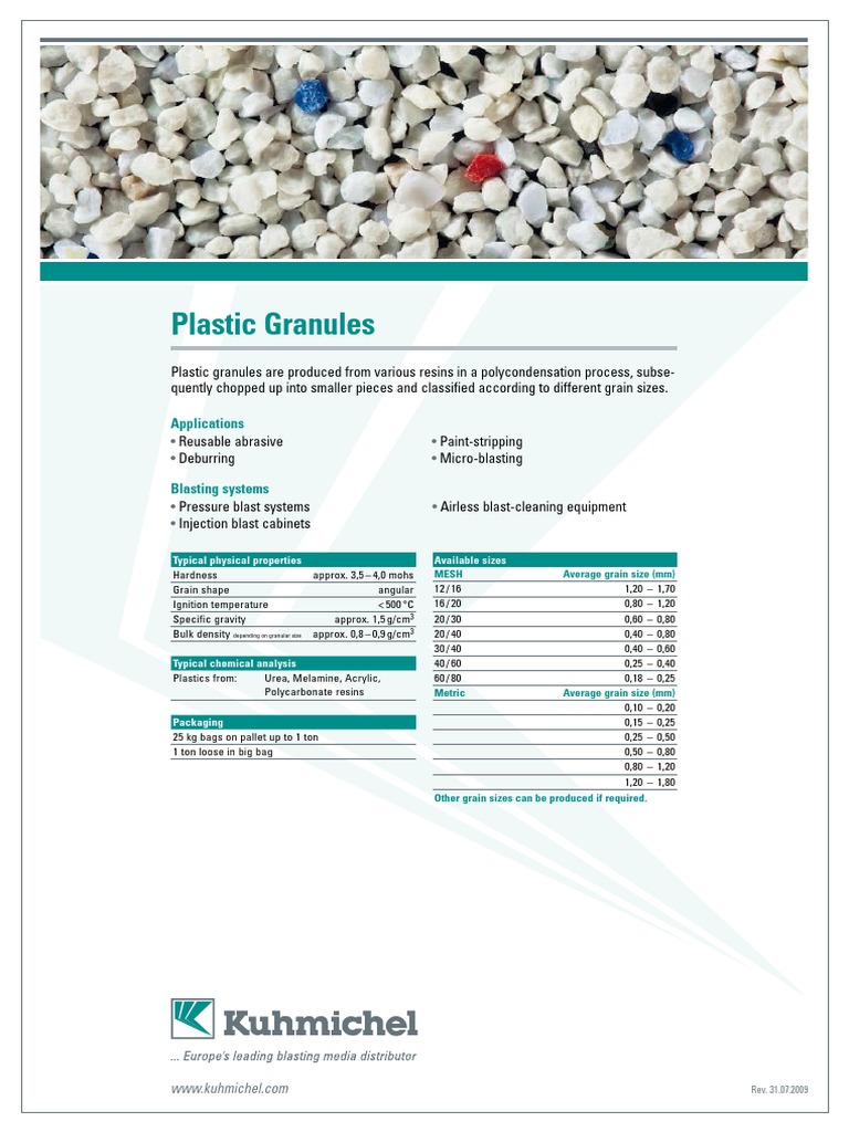Datasheet Plastic Granules | PDF | Procedural Knowledge | Chemical ...