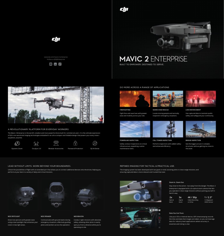 Mavic 2 Enterprise Brochure-Compressed | PDF | Unmanned Aerial Vehicle ...
