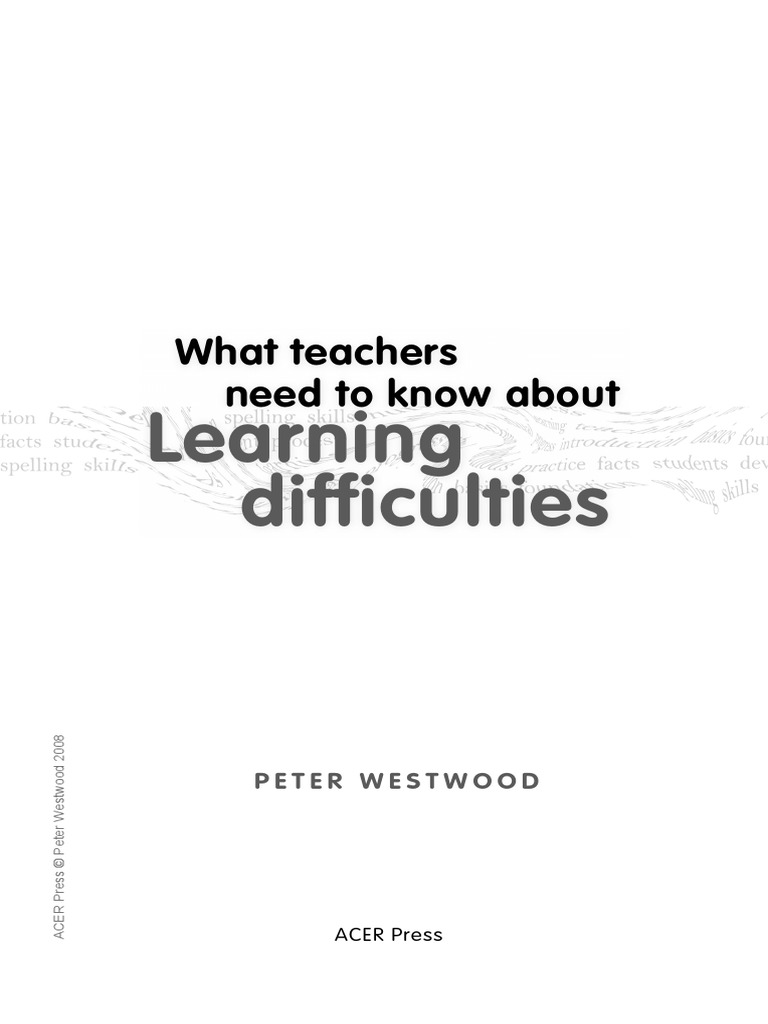 Learning Difficulties 1 - Printable | Download Free PDF | Learning ...