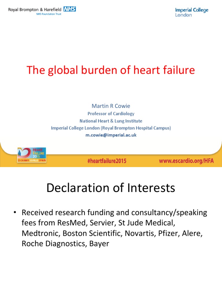 1183 - The Global Burden of Heart Failure. - Martin COWIE (London ...