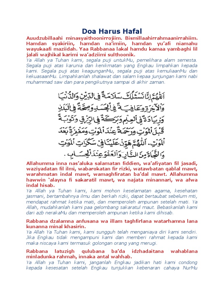 Doa Pembukaan Acara | PDF