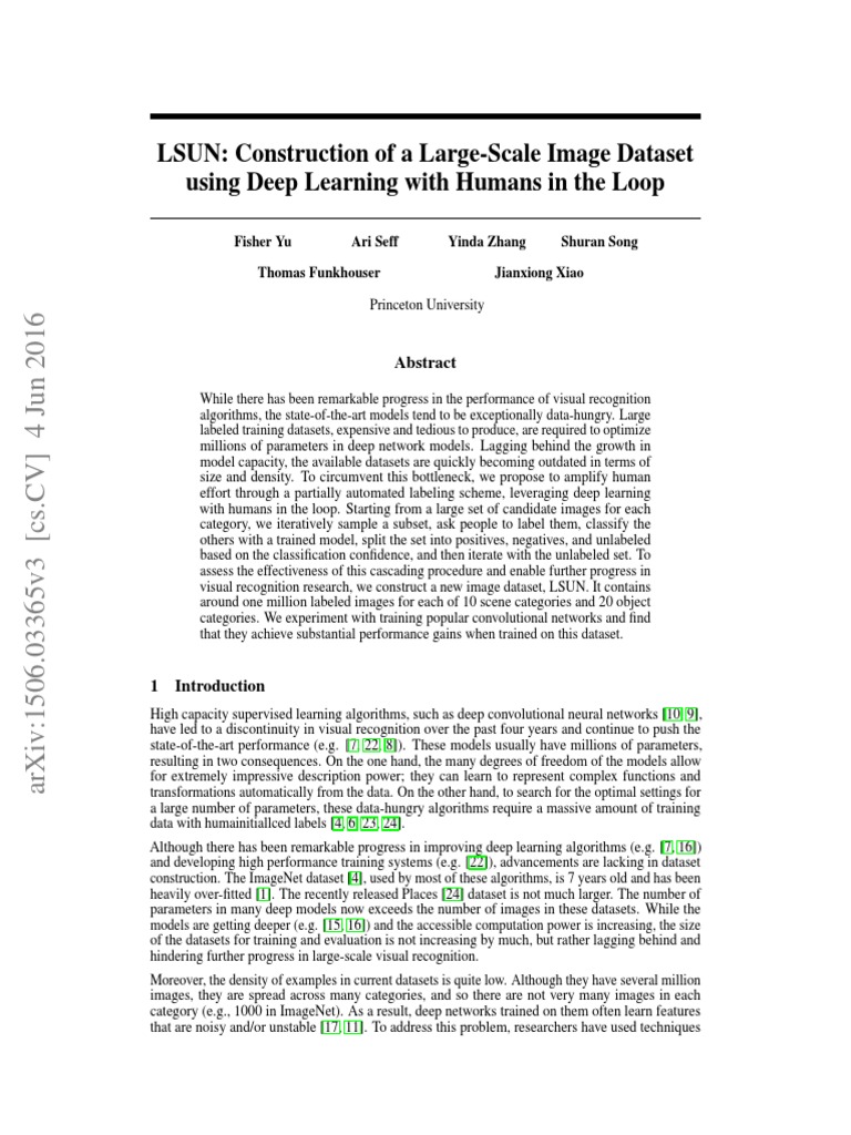 LSUN: Construction of A Large-Scale Image Dataset Using Deep Learning ...