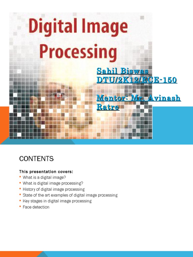Imageprocessing 131106054802 Phpapp01 | PDF | Digital Image | Image Segmentation