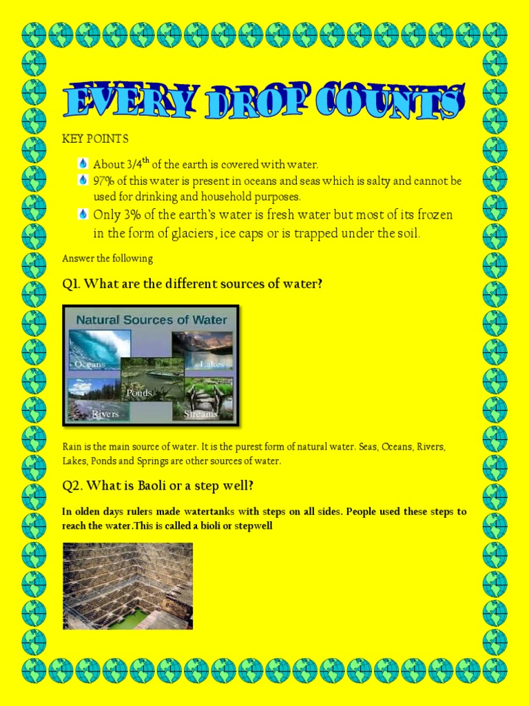 Lesson 6 Every Drop Counts | PDF | Irrigation | Water