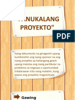 Sample - Panukalang Proyekto | PDF