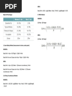 BMI Worksheet | PDF