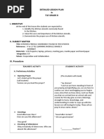 Detailed Lesson Plan in English For Grade 2 | PDF | Verb | Grammatical ...