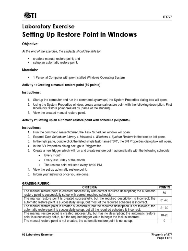 02 Laboratory Exercise 1 PDF | PDF | Microsoft Software | Ibm Pc ...