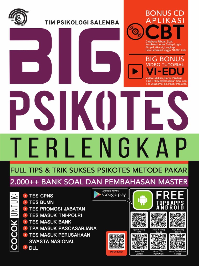 BIG Psikotes Terlengkap - Tim Psikologi Salemba PDF | PDF