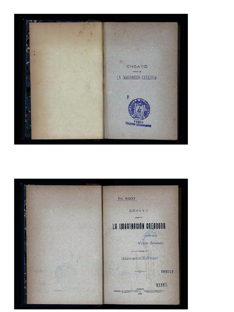 Ribot, Th. La Imaginacion Creadora Total | PDF