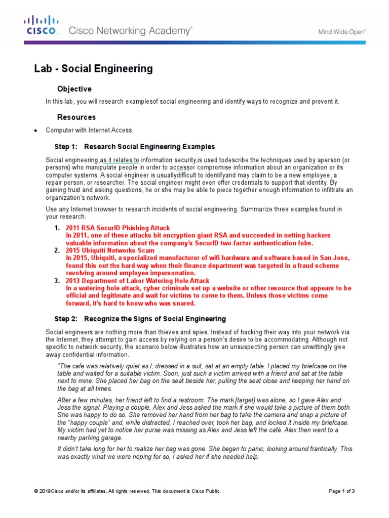 1.2.4.12 Lab - Social Engineering Tugas | PDF | Social Engineering ...
