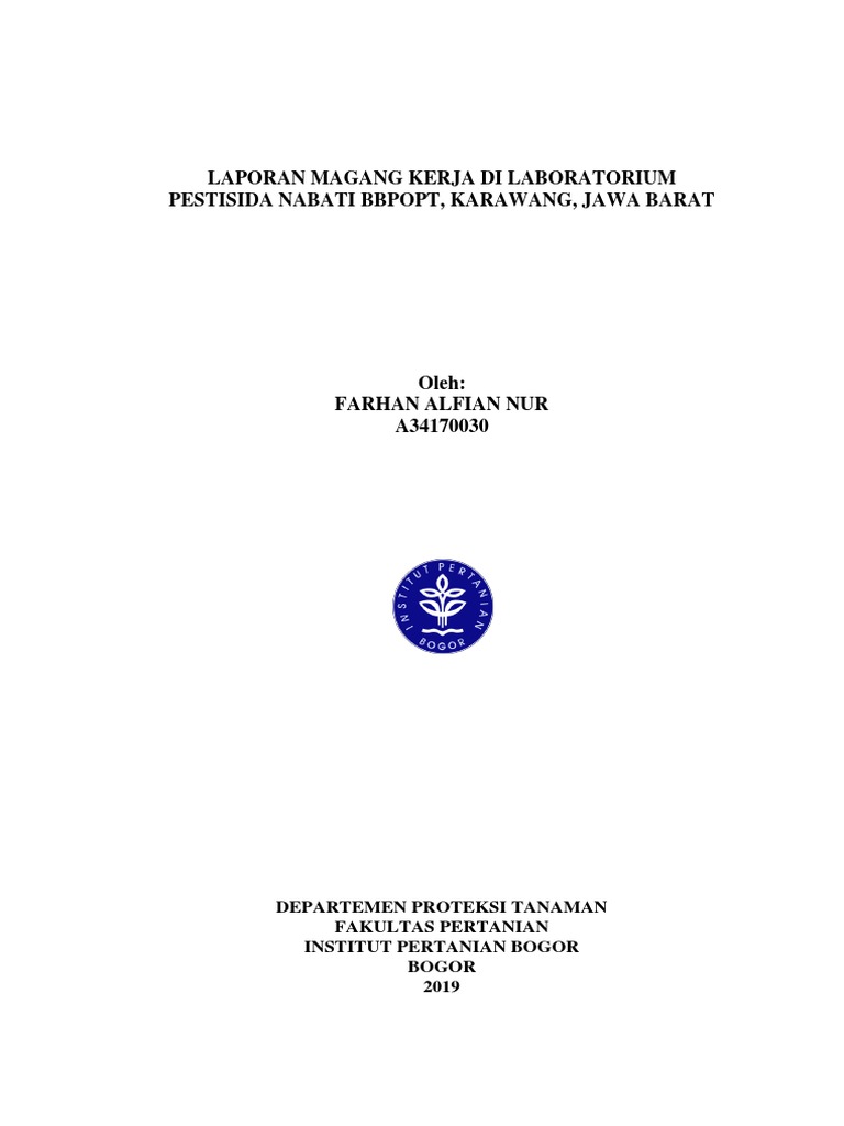Laporan Magang di BBPOPT Jatisari | PDF