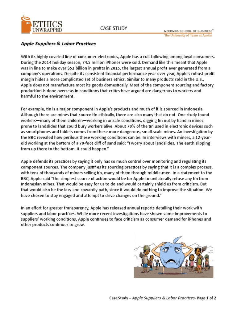 Professional Ethics Case Study | PDF | Apple Inc. | Business Ethics