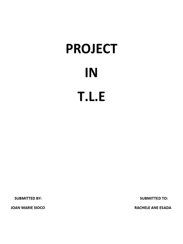 Project IN T.L.E | PDF | Seam (Sewing) | Sewing