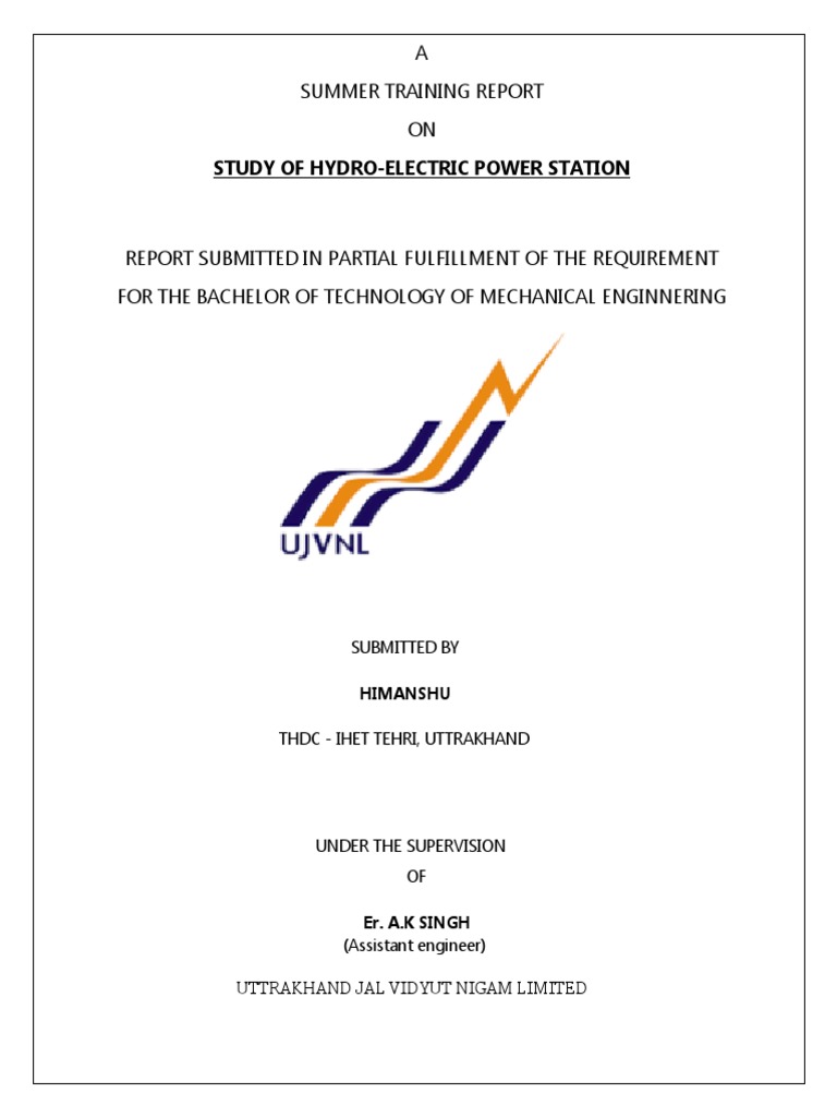 Summer Training Report Himanshu | PDF | Engineering