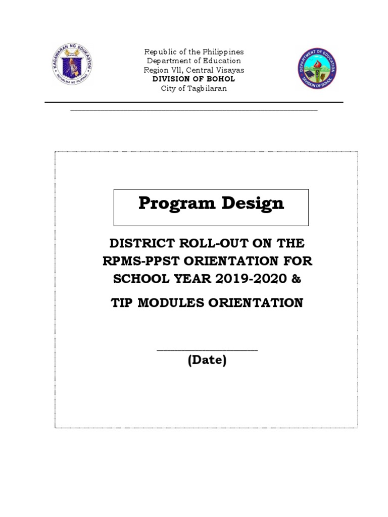 Program Design Rpms PPST | PDF | Education Theory | Pedagogy