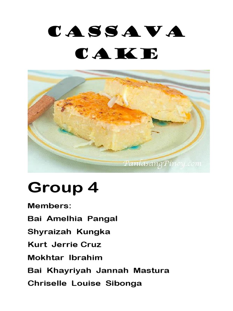 Cassava Cake: Group 4 | PDF