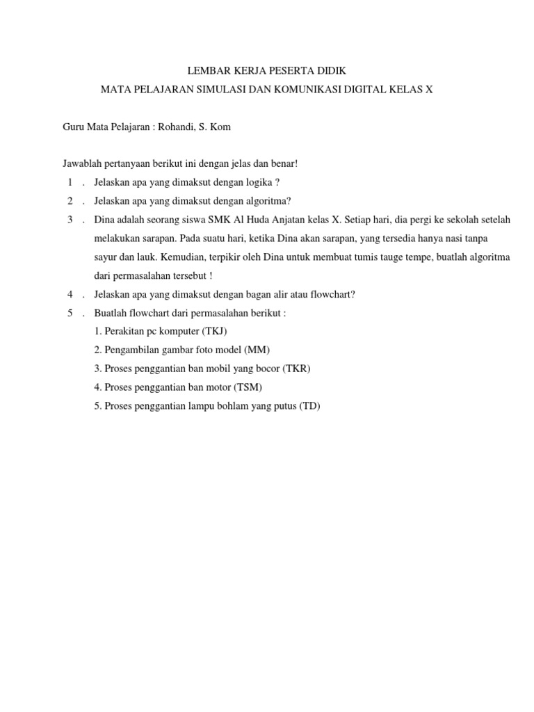 LKPD Simdig | PDF | Komputer