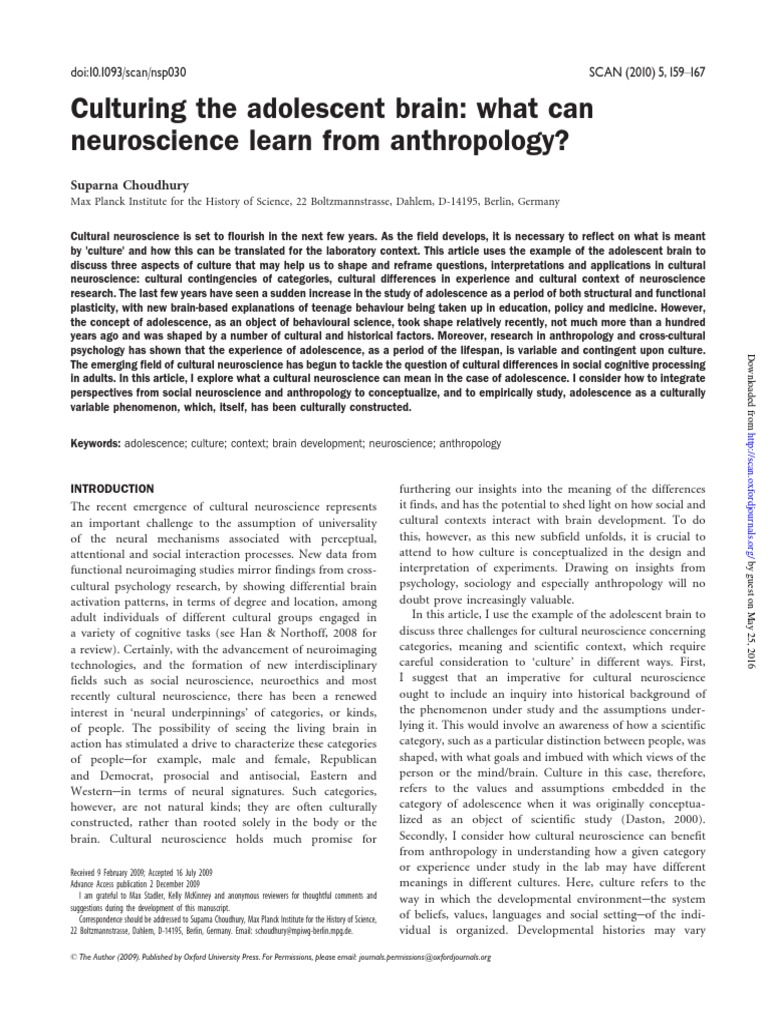 Adolescent Brain | PDF | Adolescence | Neuroscience