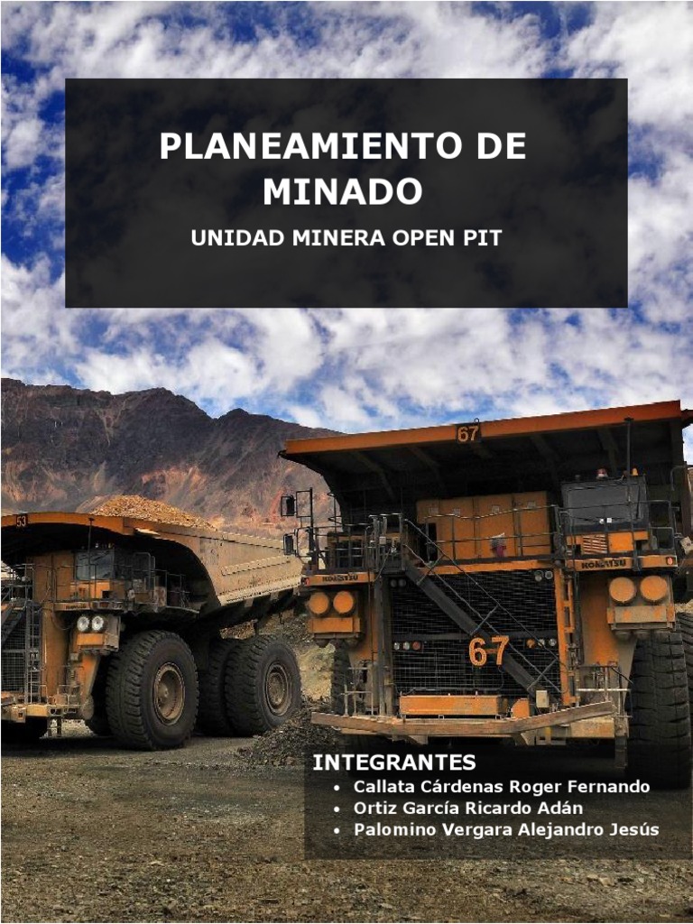 Plan de Minado de Unidad Minera Open Pit para el Proyecto Corani | PDF ...
