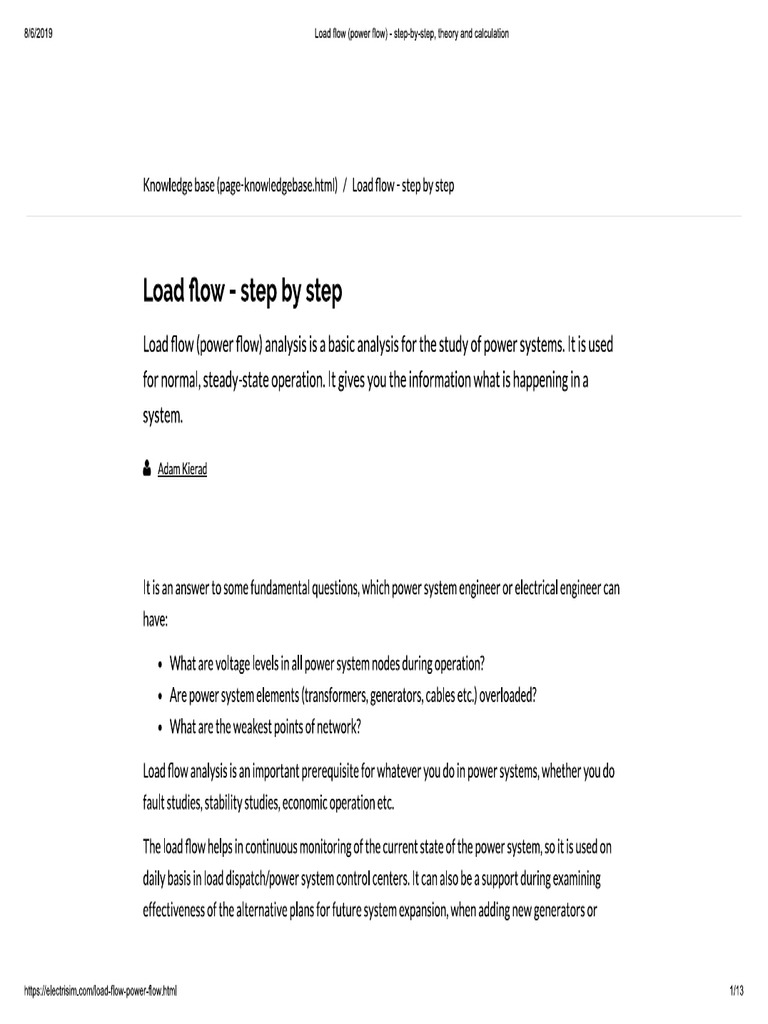 Load Flow | PDF