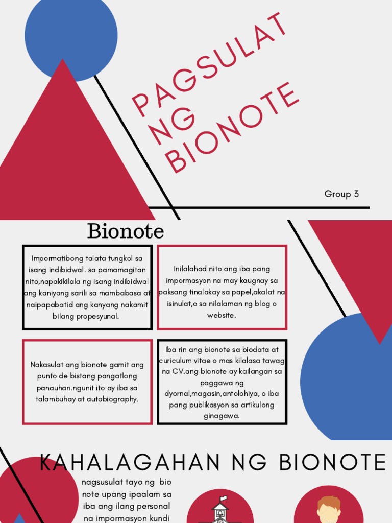 Pagsulat NG Bionote | PDF