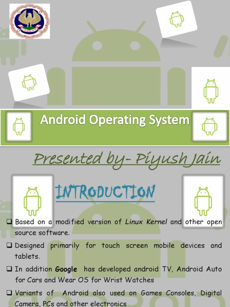 ANDROID Operating System | PDF | Android (Operating System) | Mobile App