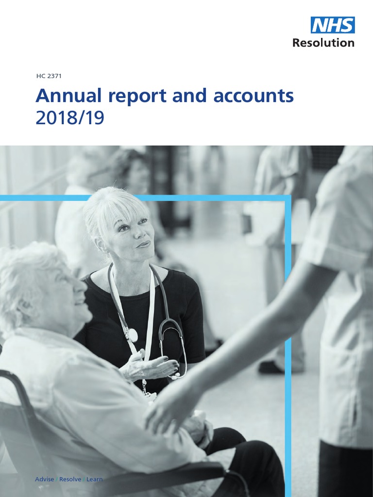 NHS Resolution Annual Report 2018 19 | PDF | Health Care | Government