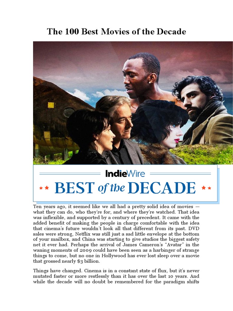 The 100 Best Movies of The Decade PDF | PDF