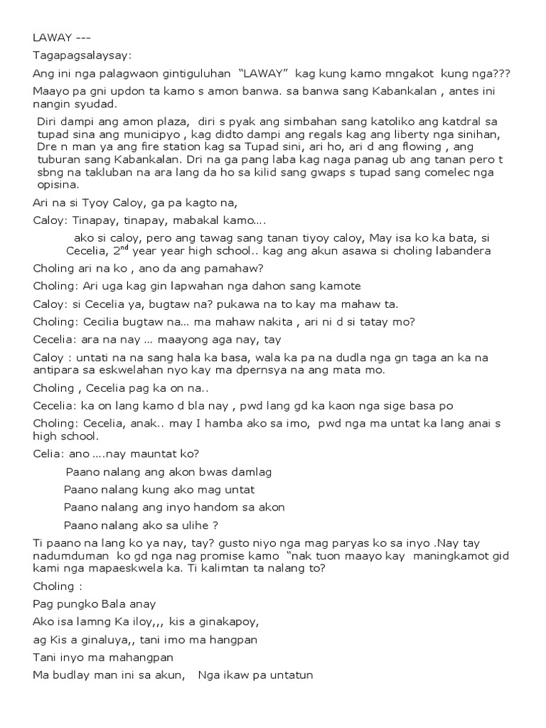 Laway (Hiligaynon) | PDF