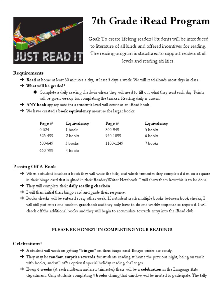 Iread Program 2019 2020 | PDF | Cognition | Behavior Modification