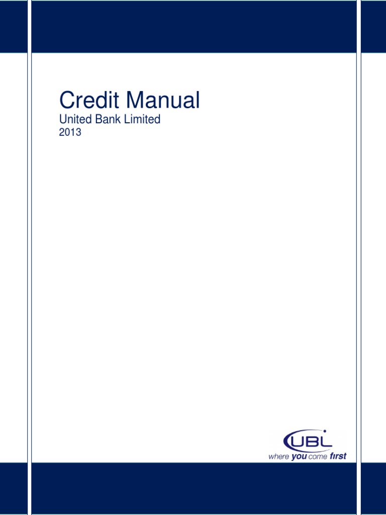 Credit Manual: United Bank Limited | Download Free PDF | Syndicated ...